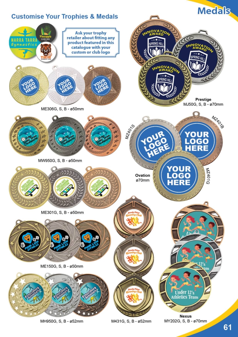 Medallions & Accessories | City Trophies